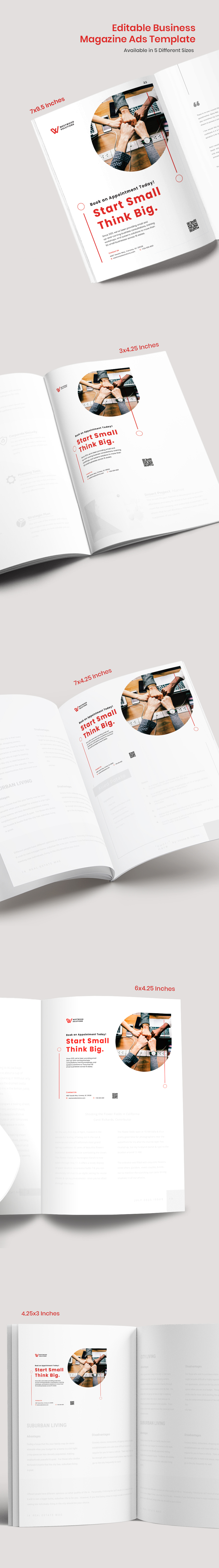Free Business Profile Magazine Ads Template - InDesign | Template.net