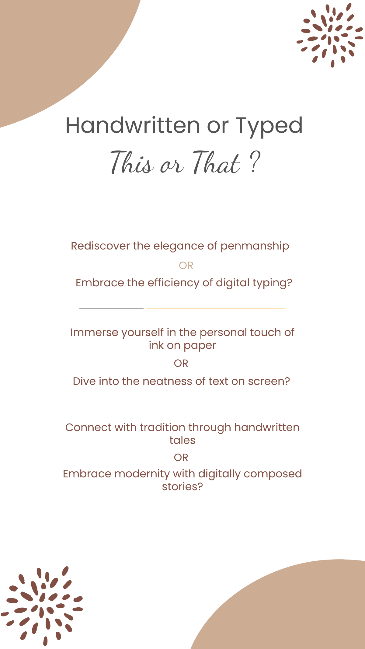 Handwritten or Typed This or That Story Template - Edit Online ...