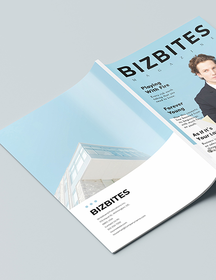 Simple Business Magazine Template - InDesign, Word, Apple Pages ...