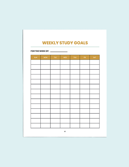 Free Blank School Planner Template - Word, Apple Pages | Template.net