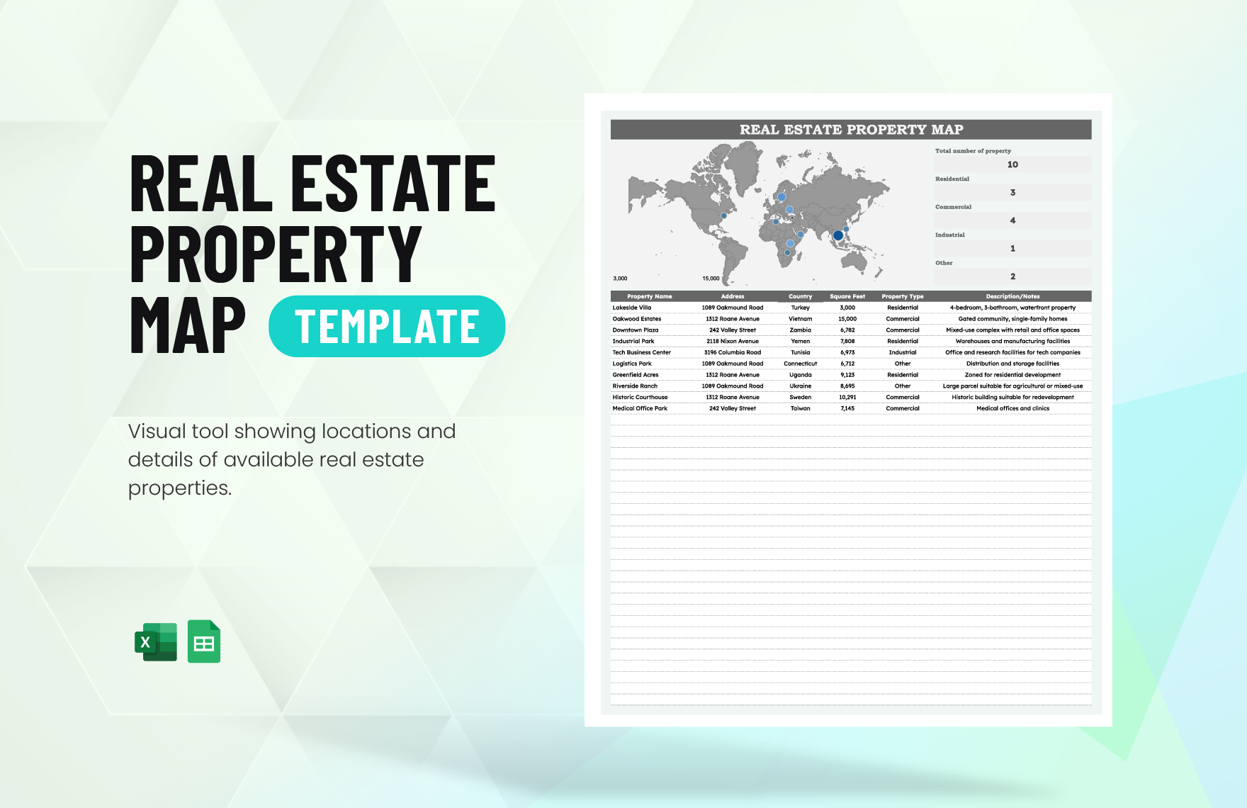 Free Editable Map Templates In Excel To Download