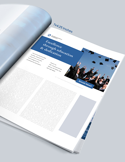 FREE Education Magazine Ads Template - InDesign | Template.net