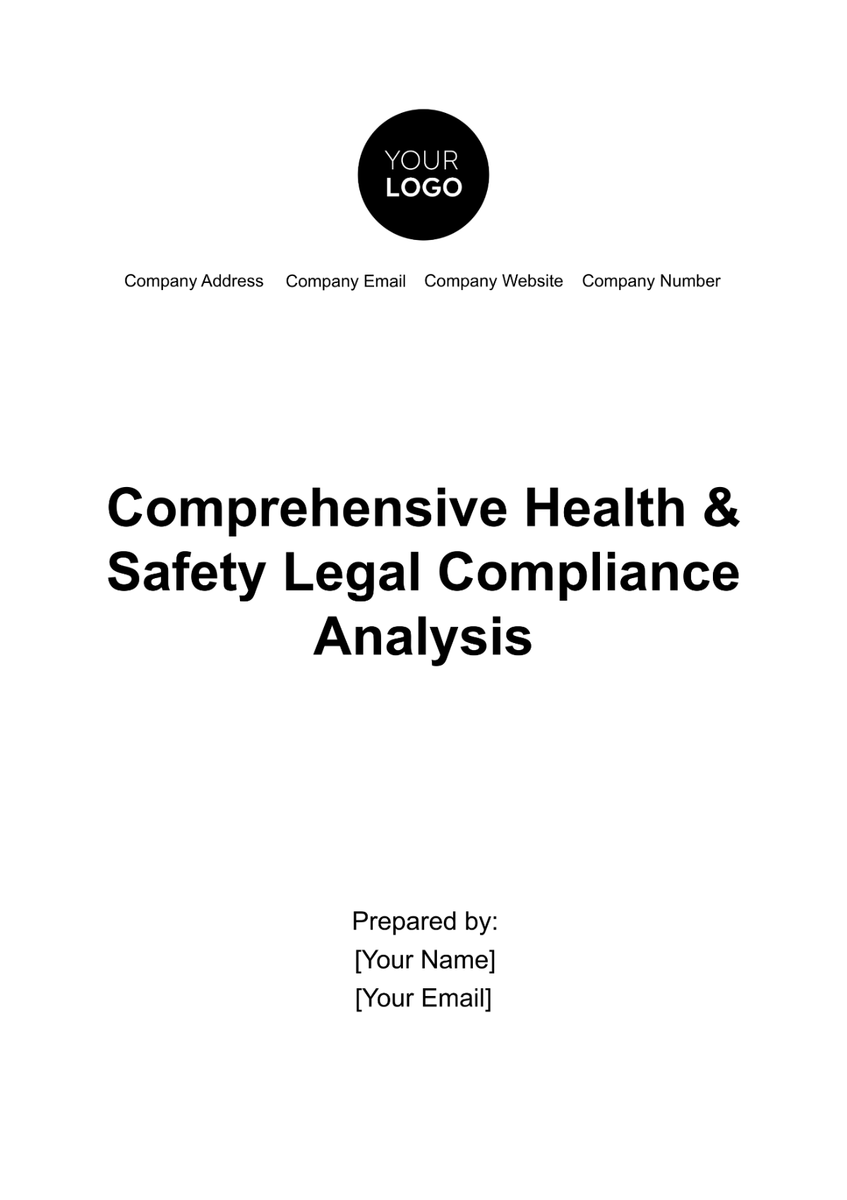 Comprehensive Health & Safety Legal Compliance Analysis Template - Edit ...