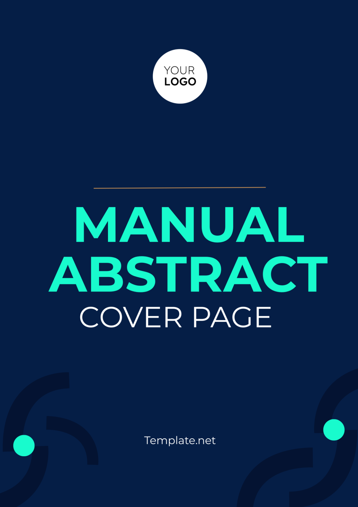 Manual Abstract Cover Page Template - Edit Online & Download Example ...