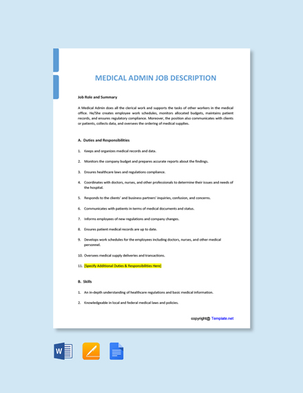 Health Information Job Descriptions