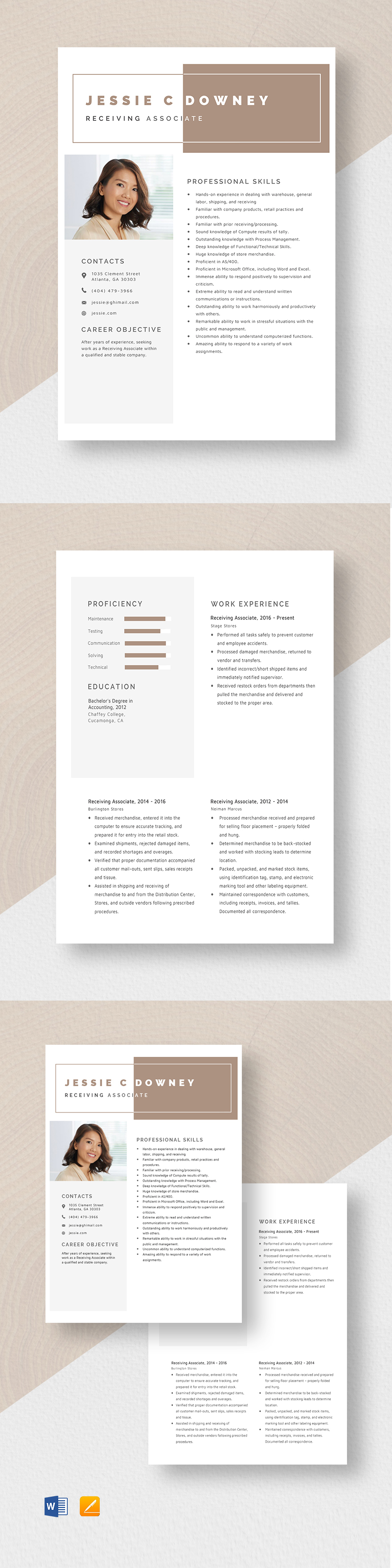 Free Real Estate Associate Resume Template - Word, Apple Pages ...
