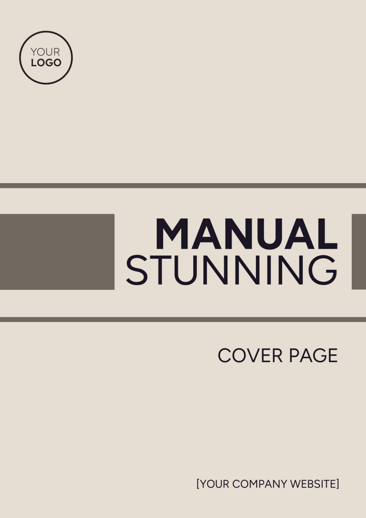 Manual Stunning Cover Page Template - Edit Online & Download Example ...