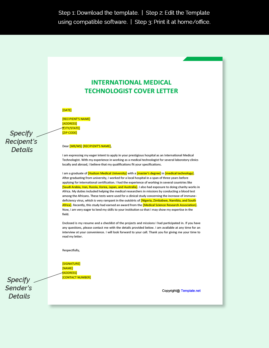 Medical Technologist Cover Letter Tiendabarcelonacf