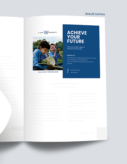 Elementary School Magazine Ads Template - InDesign, PSD | Template.net