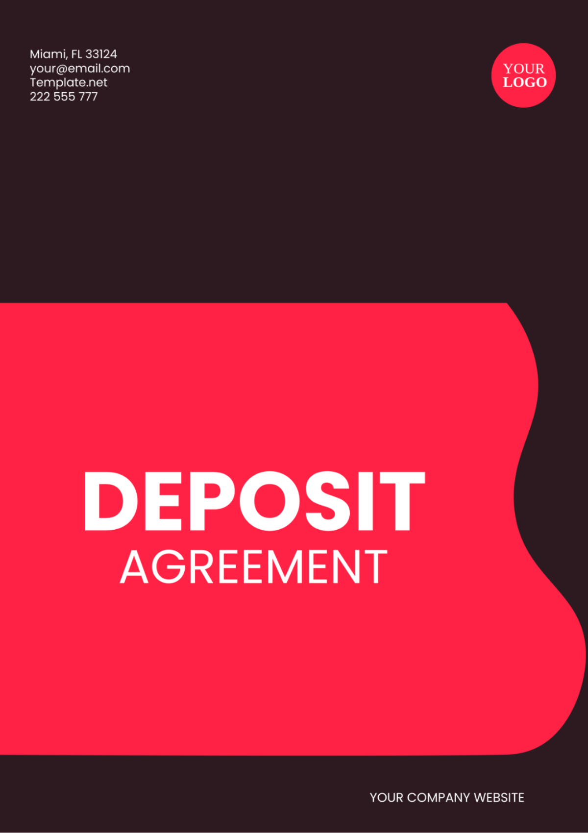 Deposit Agreement Template - Edit Online & Download Example | Template.net