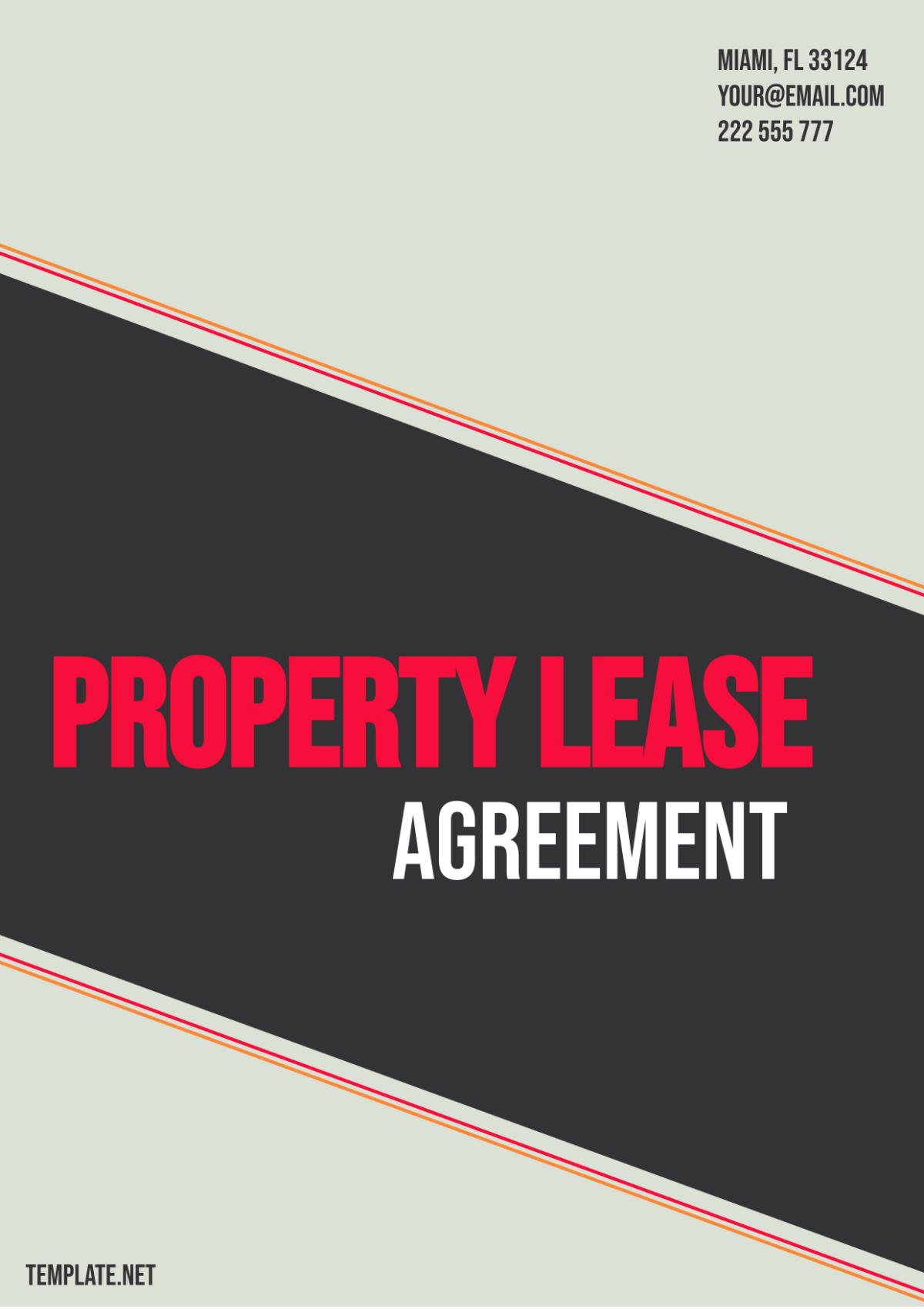 Property Lease Agreement Template - Edit Online & Download Example ...