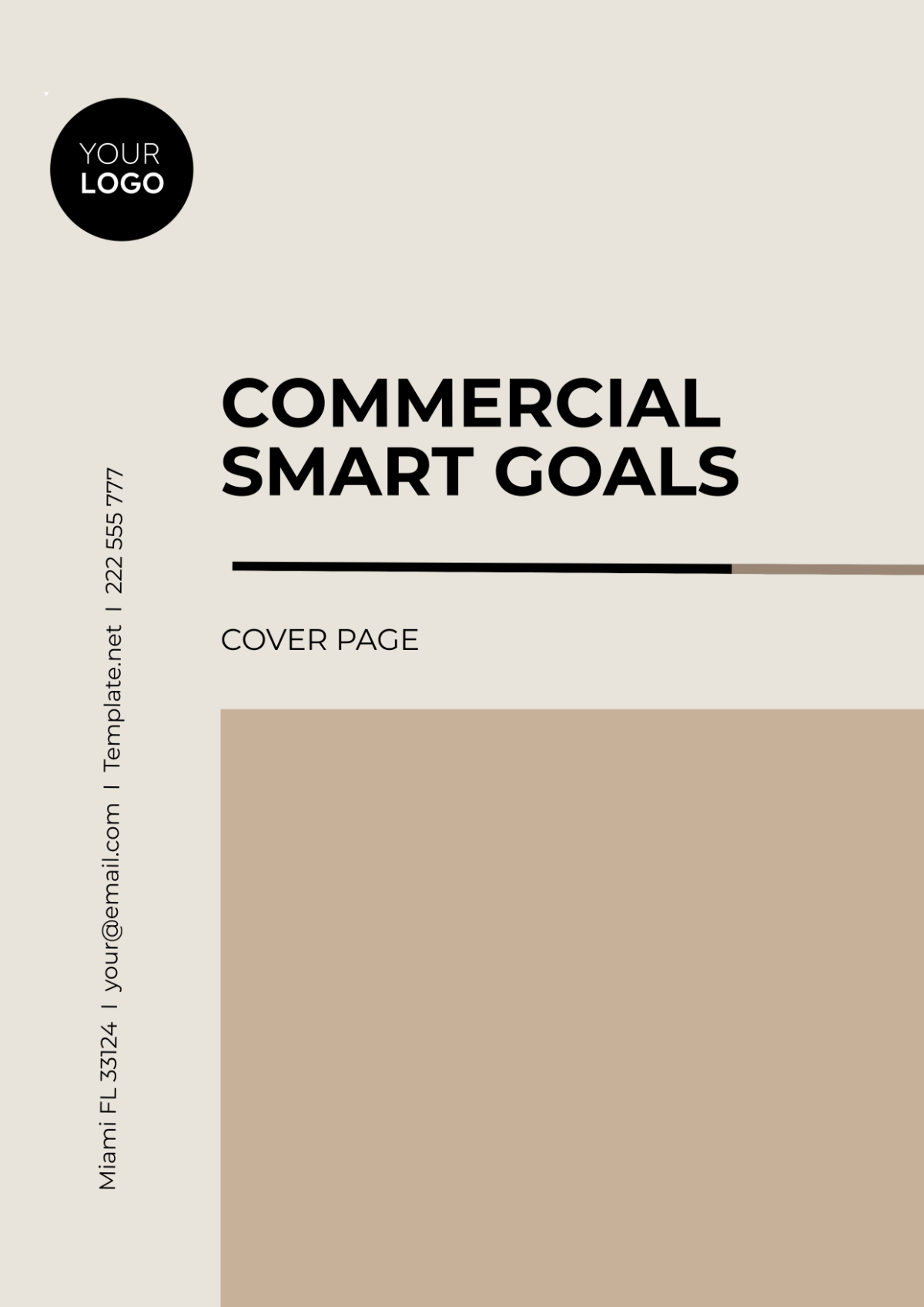 Commercial SMART Goals Cover Page - Edit Online & Download Example ...