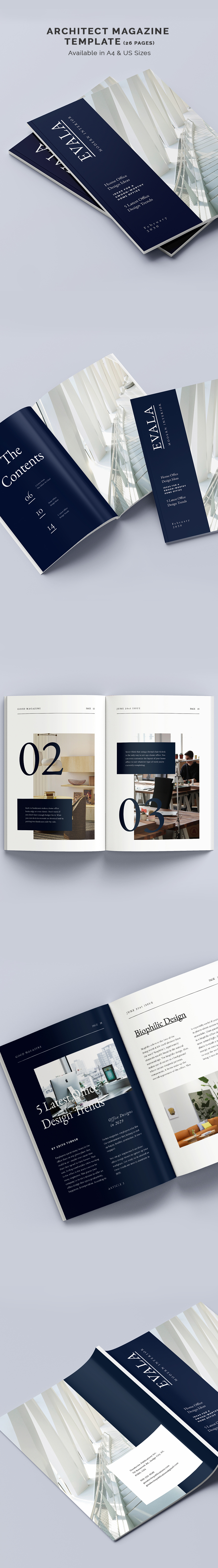 Architect Magazine Cover Page Template - Illustrator, InDesign, Word ...