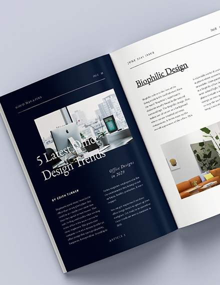 Creative Architect Magazine Template - InDesign, Word, Apple Pages ...
