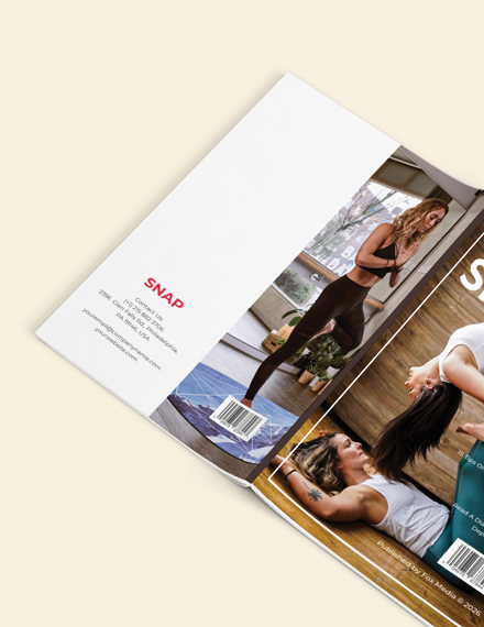 Minimal Health Magazine Template - InDesign, Word, Apple Pages ...