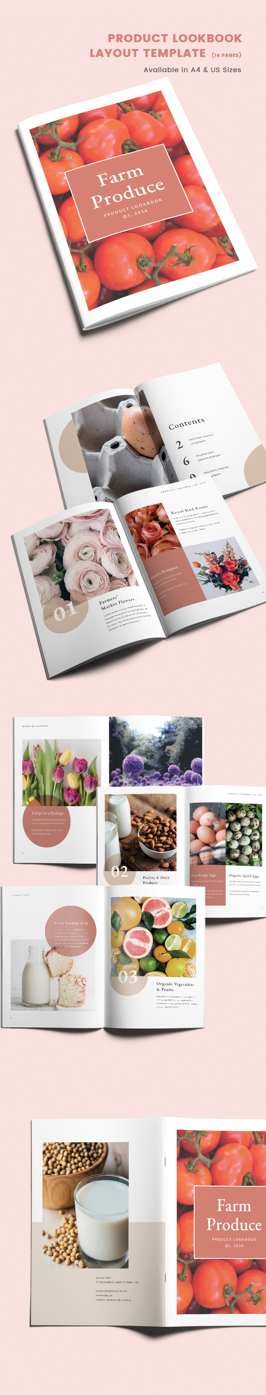 Product Menu Template - Illustrator, InDesign, Word, Apple Pages, PSD ...