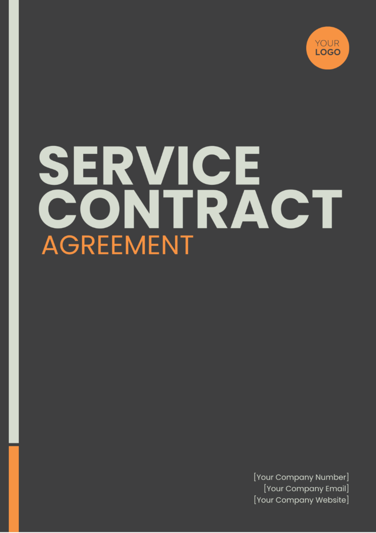 Service Contract Agreement Template - Edit Online & Download Example ...