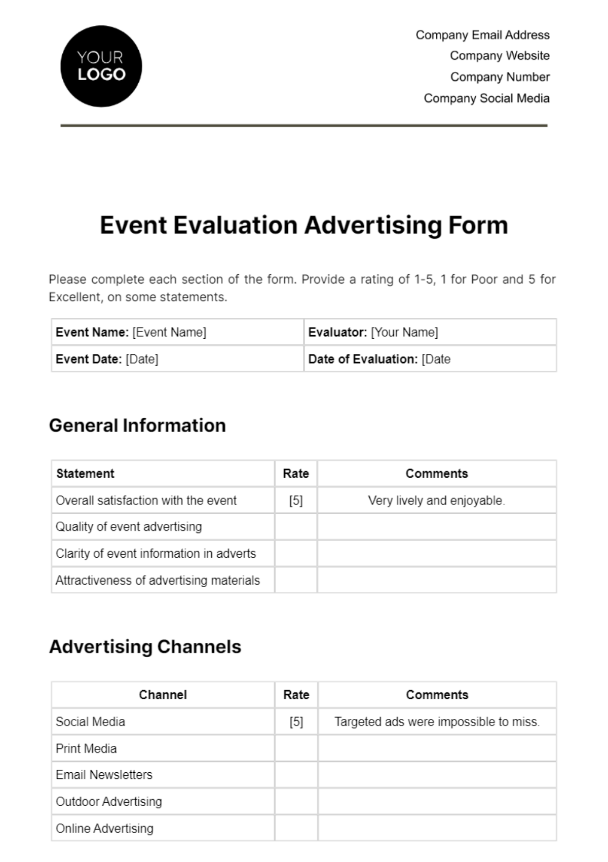 Page 73 Free Templates & Examples - Edit Online & Download