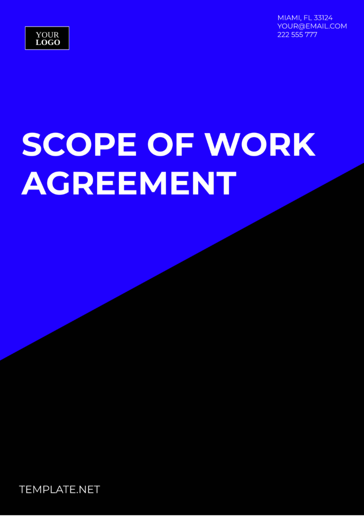 Scope of Work Agreement Template - Edit Online & Download Example ...