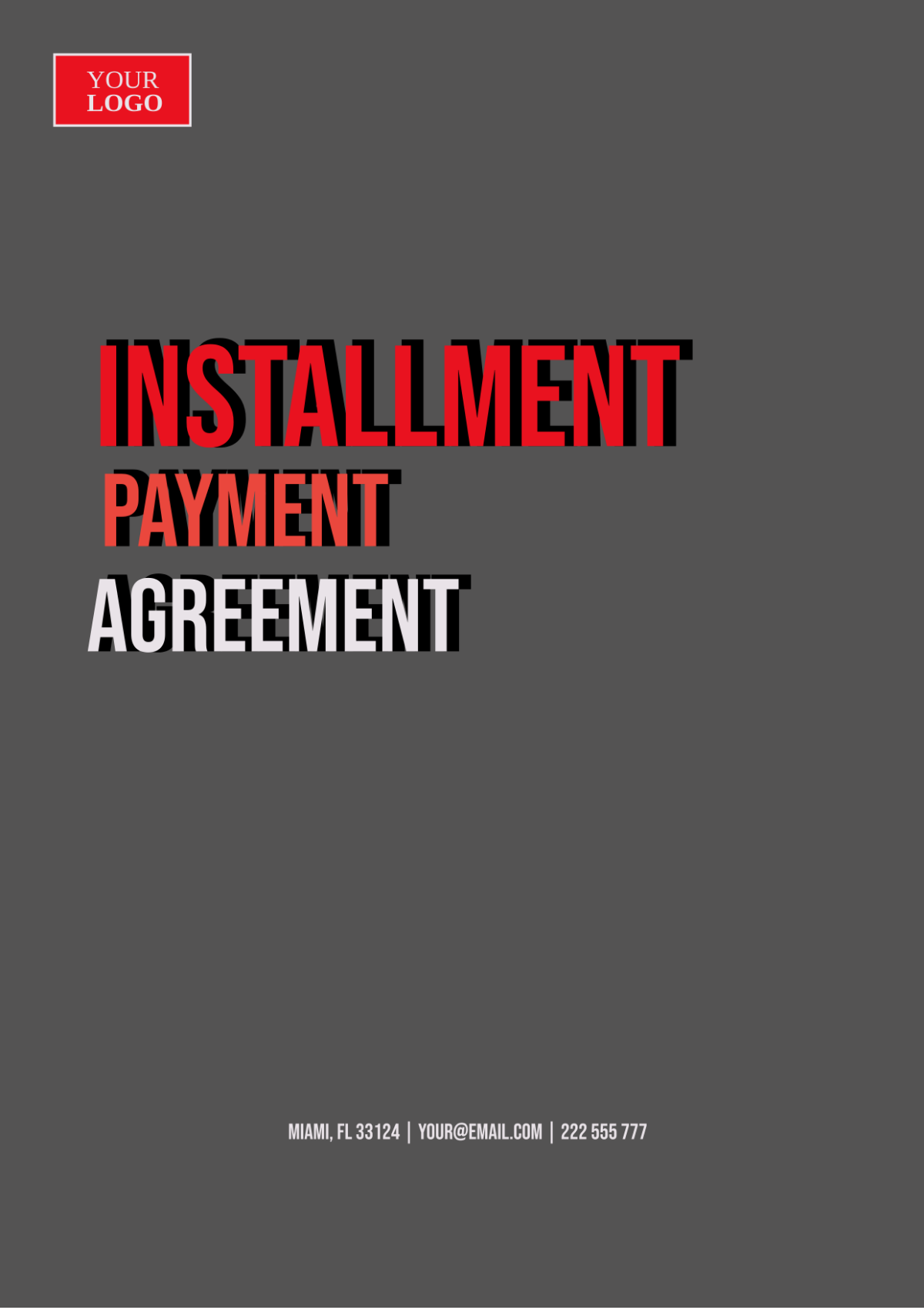 Installment Payment Agreement Template - Edit Online & Download Example | Template.net