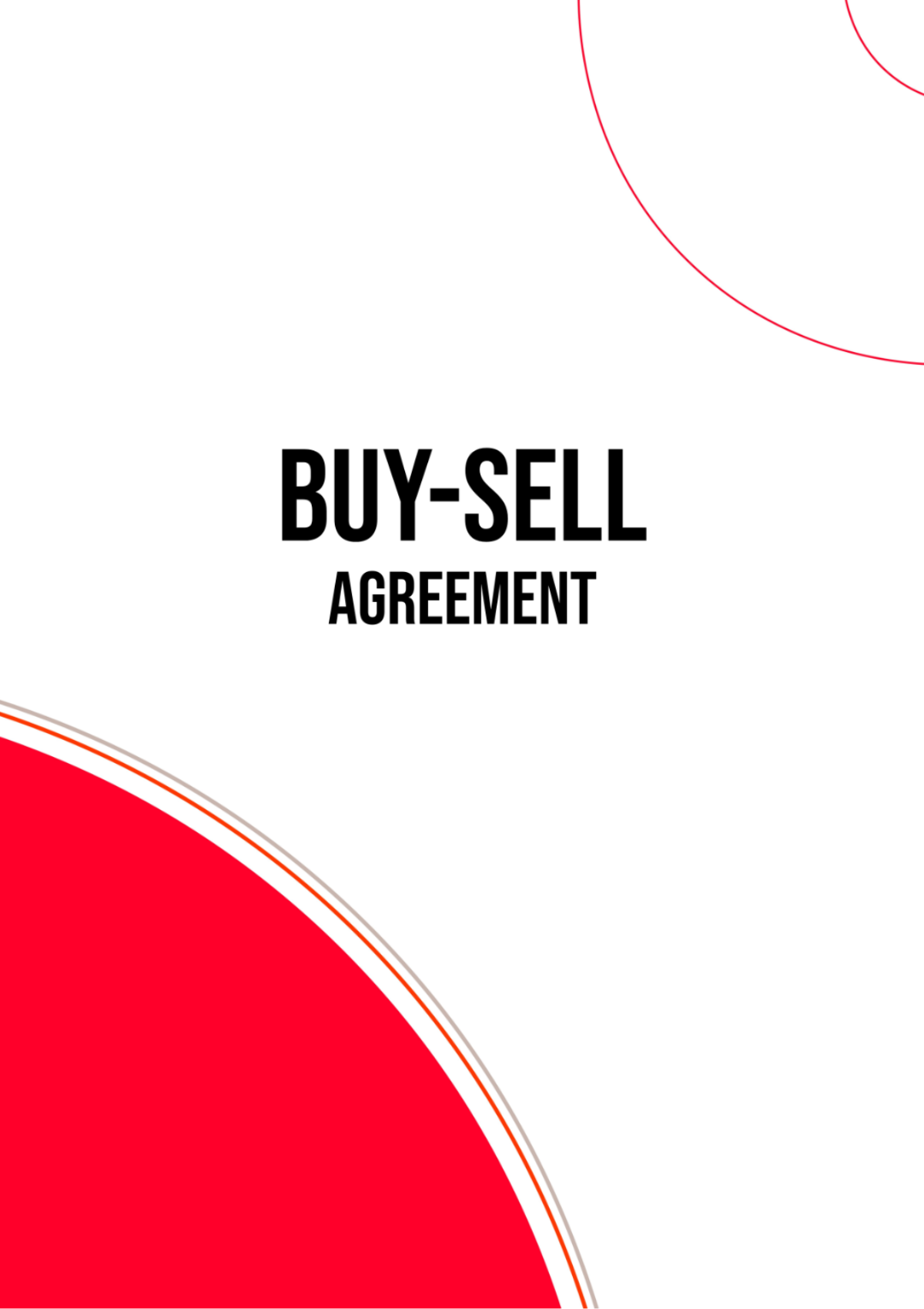 Buy-Sell Agreement Template - Edit Online & Download Example | Template.net
