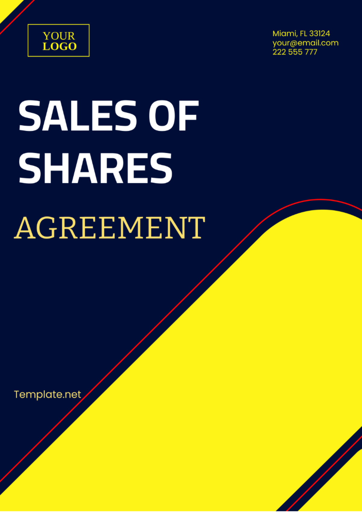 Sale of Shares Agreement Template - Edit Online & Download Example ...