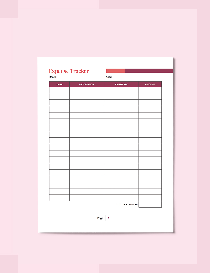 Finance Budget Planner Template - Word, Apple Pages | Template.net