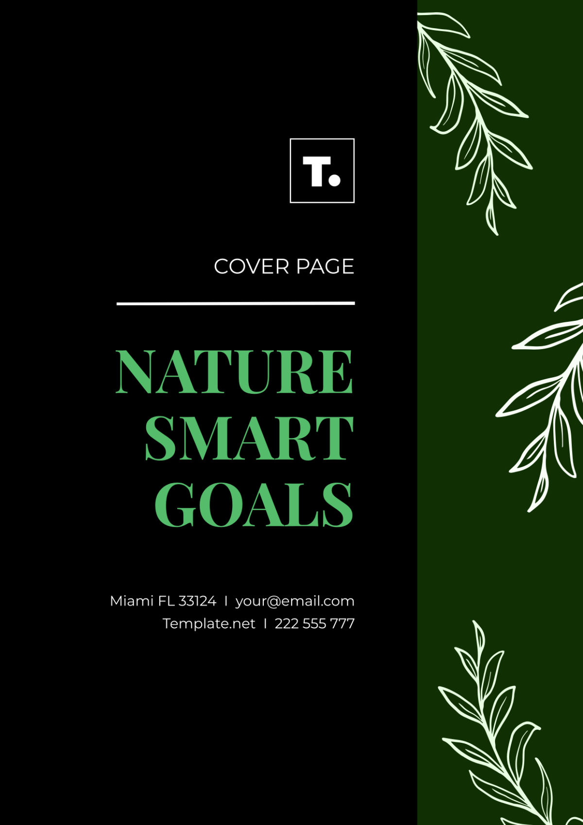 Nature SMART Goals Cover Page - Edit Online & Download Example ...