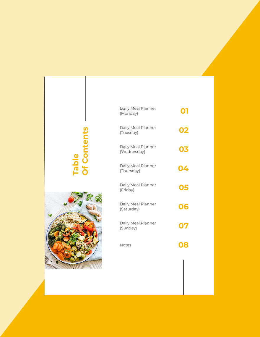 Weekly Menu Planner Template - Download in Word, Google Docs, PDF ...
