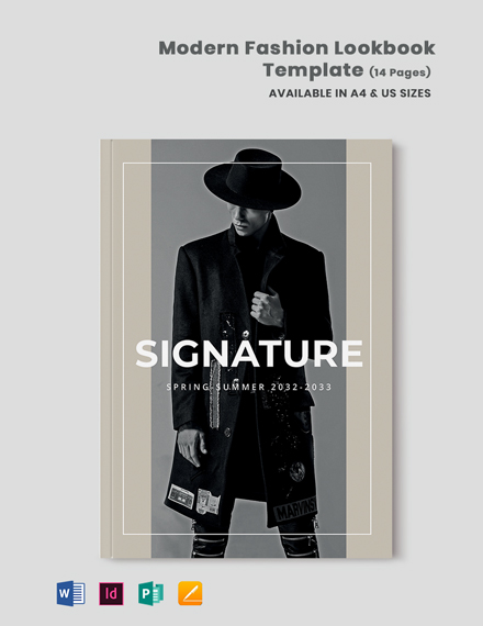 Modern Interior Design Lookbook Template - PDF | Word | InDesign ...