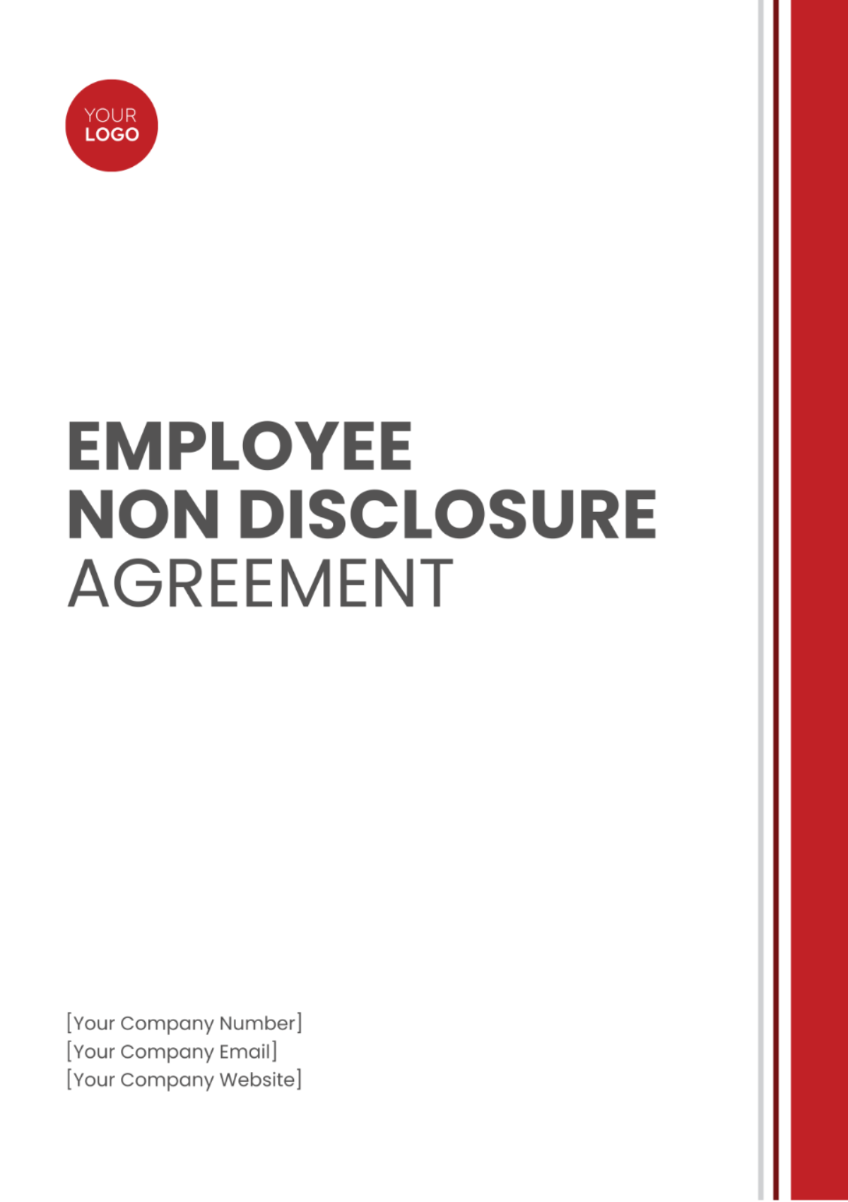 Free Employee Non Disclosure Agreement Template - Edit Online ... Free Employee Non Disclosure Agreement Template - Edit Online ...