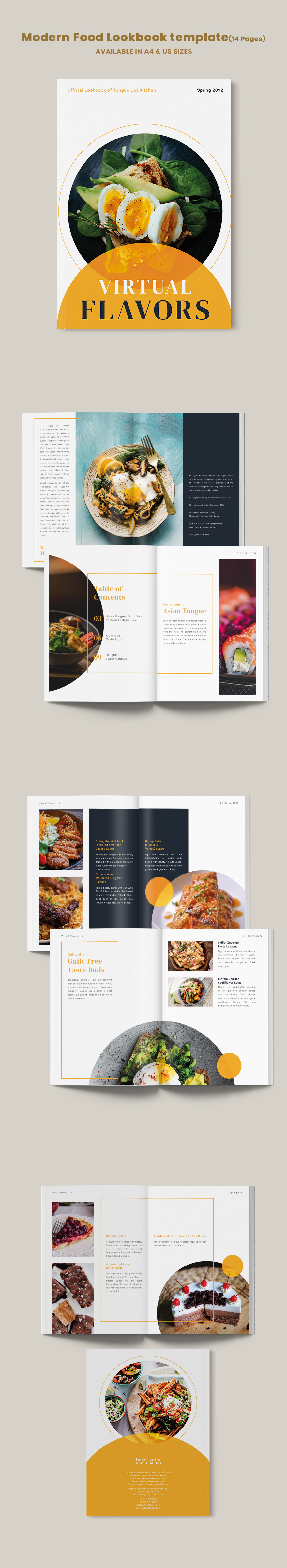 Free Modern Lookbook Template - InDesign, Word, Apple Pages, Publisher ...
