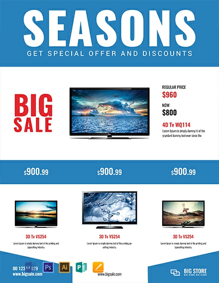 Free Seasons Sale Template