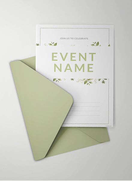 Main Event Printable Invitation
