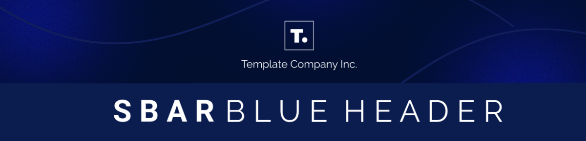 SBAR Blue Header Template - Edit Online & Download Example | Template.net