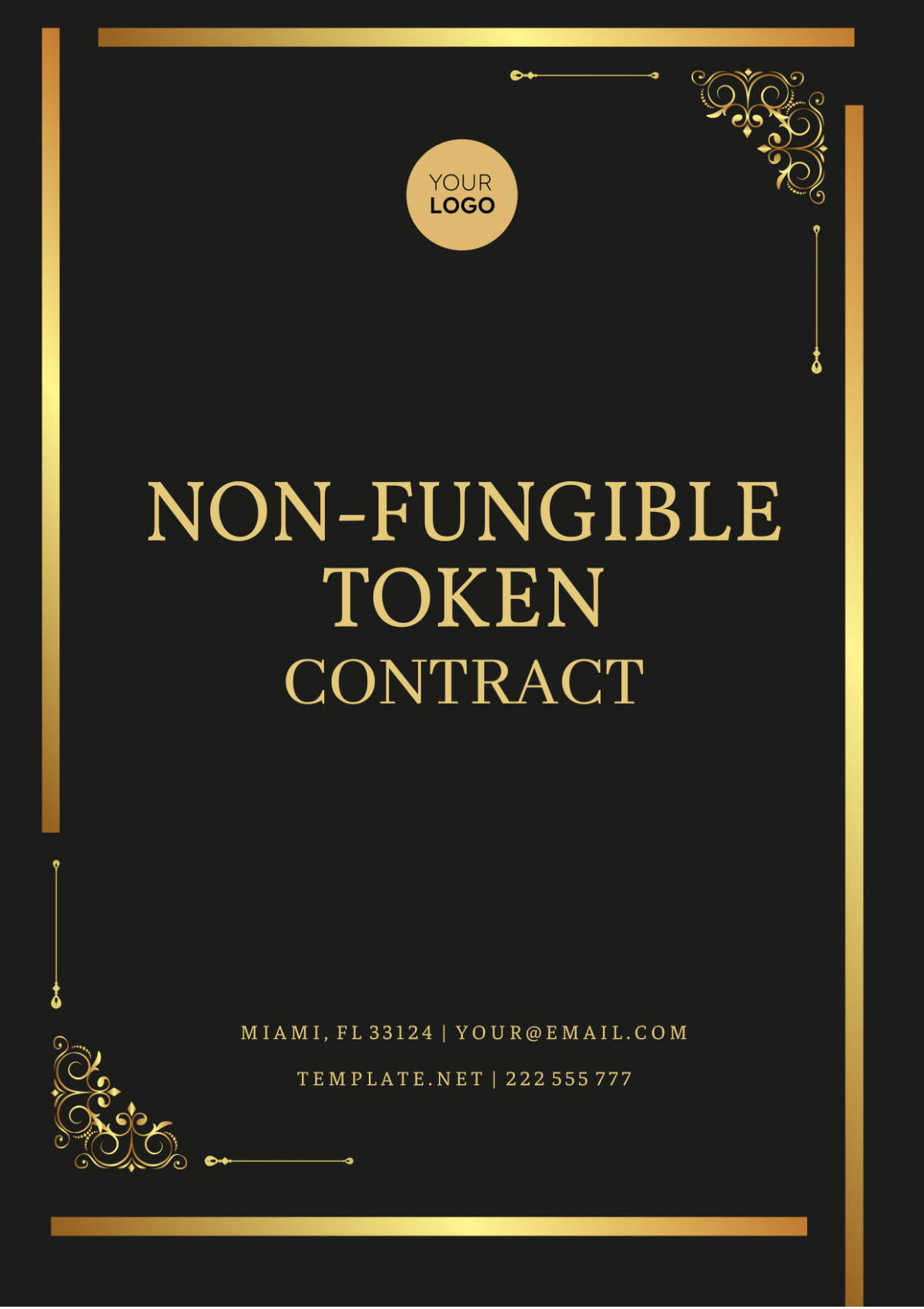 Non Fungible Tokens Contract Template - Edit Online & Download Example ...