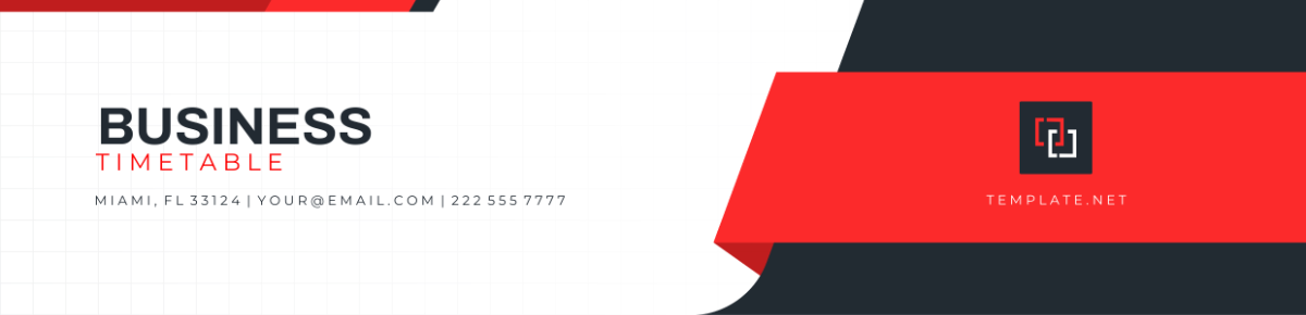 Business Timetable Header Template - Edit Online & Download Example ...