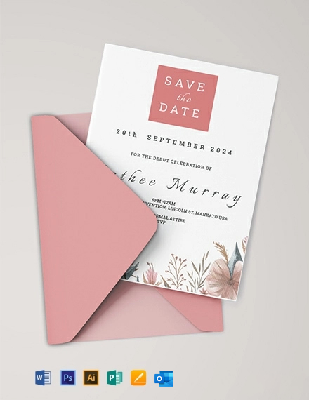 FREE Sample Invitation Card Template - Word (DOC) | PSD | InDesign ...