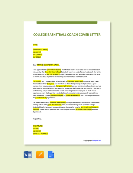 20+ FREE Coach Letter Templates [Edit & Download] | Template.net