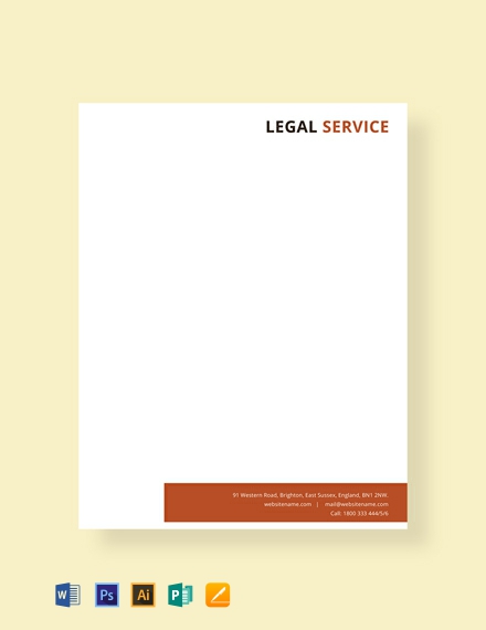 FREE Legal Notice Template - PDF | Word (DOC) | Apple (MAC) Pages