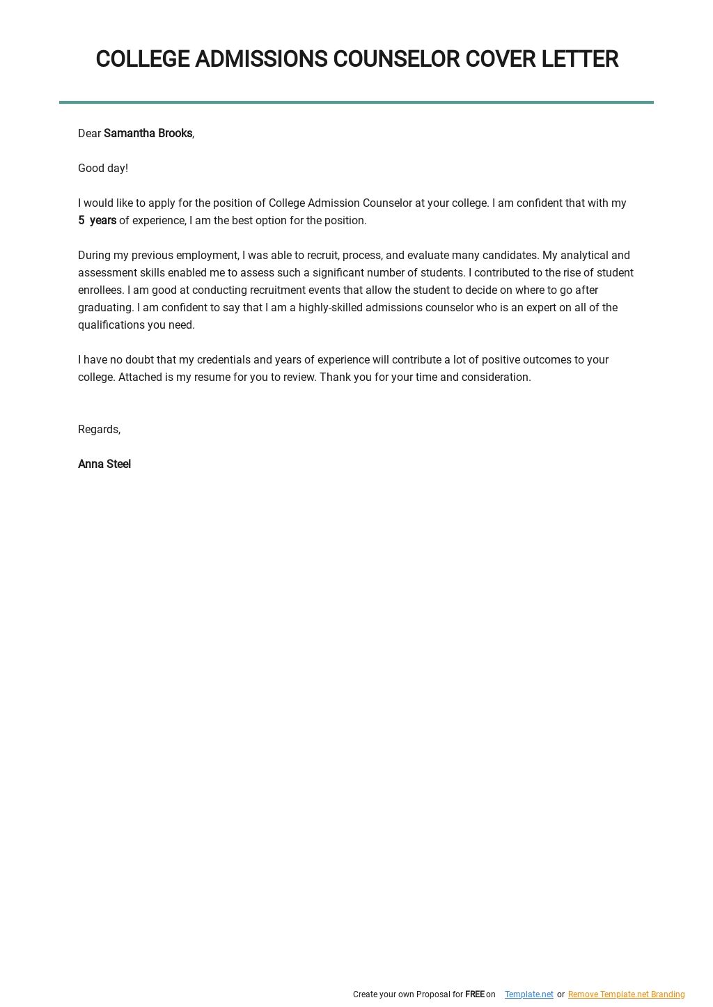 Free Nursing Home Admissions Director Cover Letter Template - Google ...
