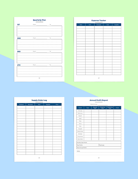 Daily Business Planner Template Word Apple Pages Template
