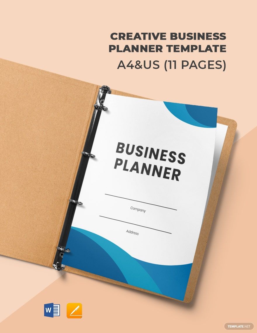 Free Creative Planner Template - Word, Apple Pages | Template.net