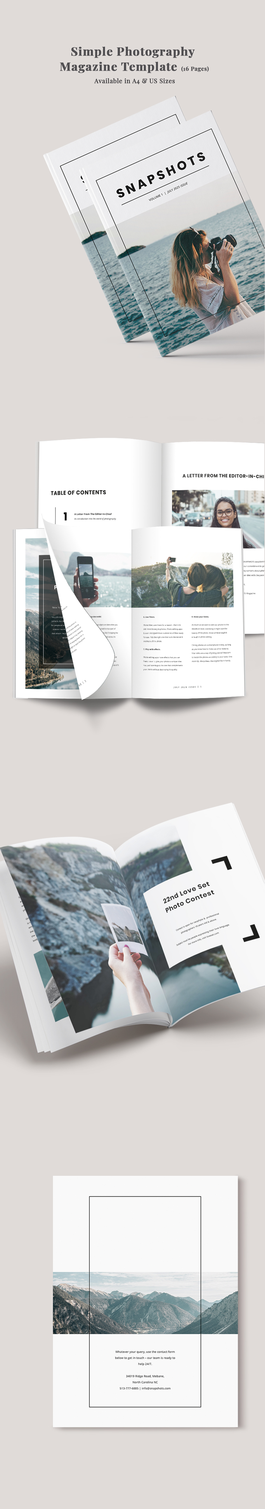 Digital Photography Magazine Template - InDesign, Word, PSD, Publisher ...