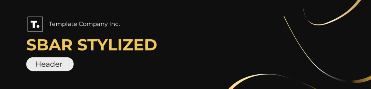 SBAR Stylized Header Template - Edit Online & Download Example ...