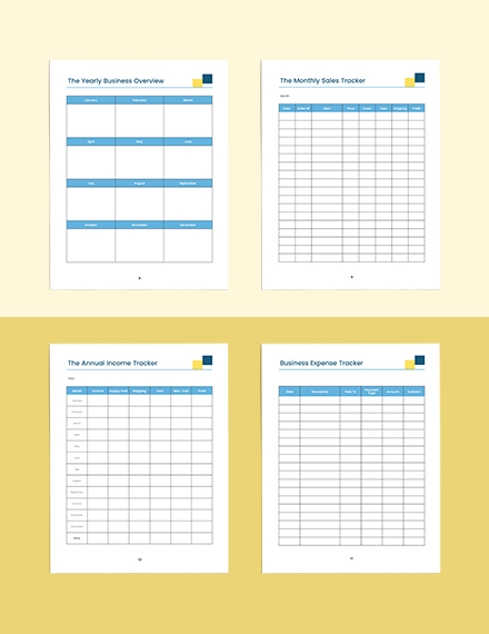 Printable Business Planner Template - Word, Apple Pages | Template.net