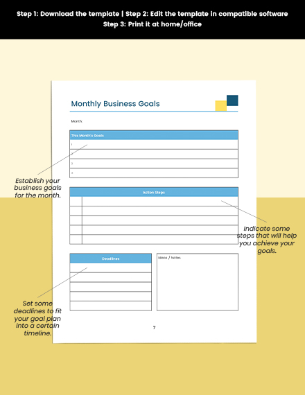 Printable Business Planner Template - Word, Apple Pages | Template.net