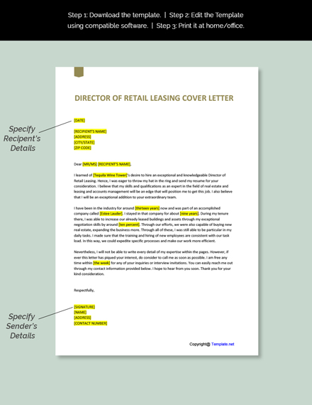 Leasing Agent Cover Letter