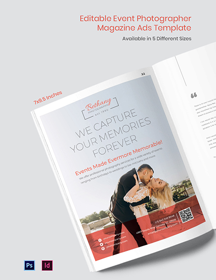 Wedding Event Magazine Ads Template - Download in Word, Google Docs ...