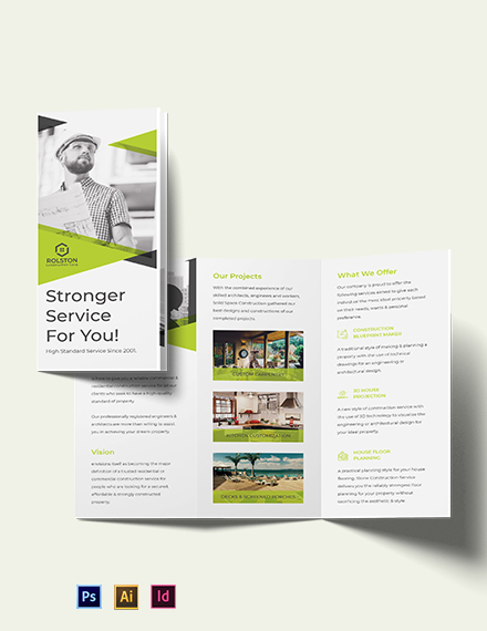 27+ FREE Construction Brochure Templates - PSD, PDF, AI, InDesign ...